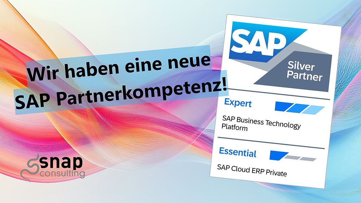 Wir haben eine neue SAP Partnerkompetenz! - snap consulting